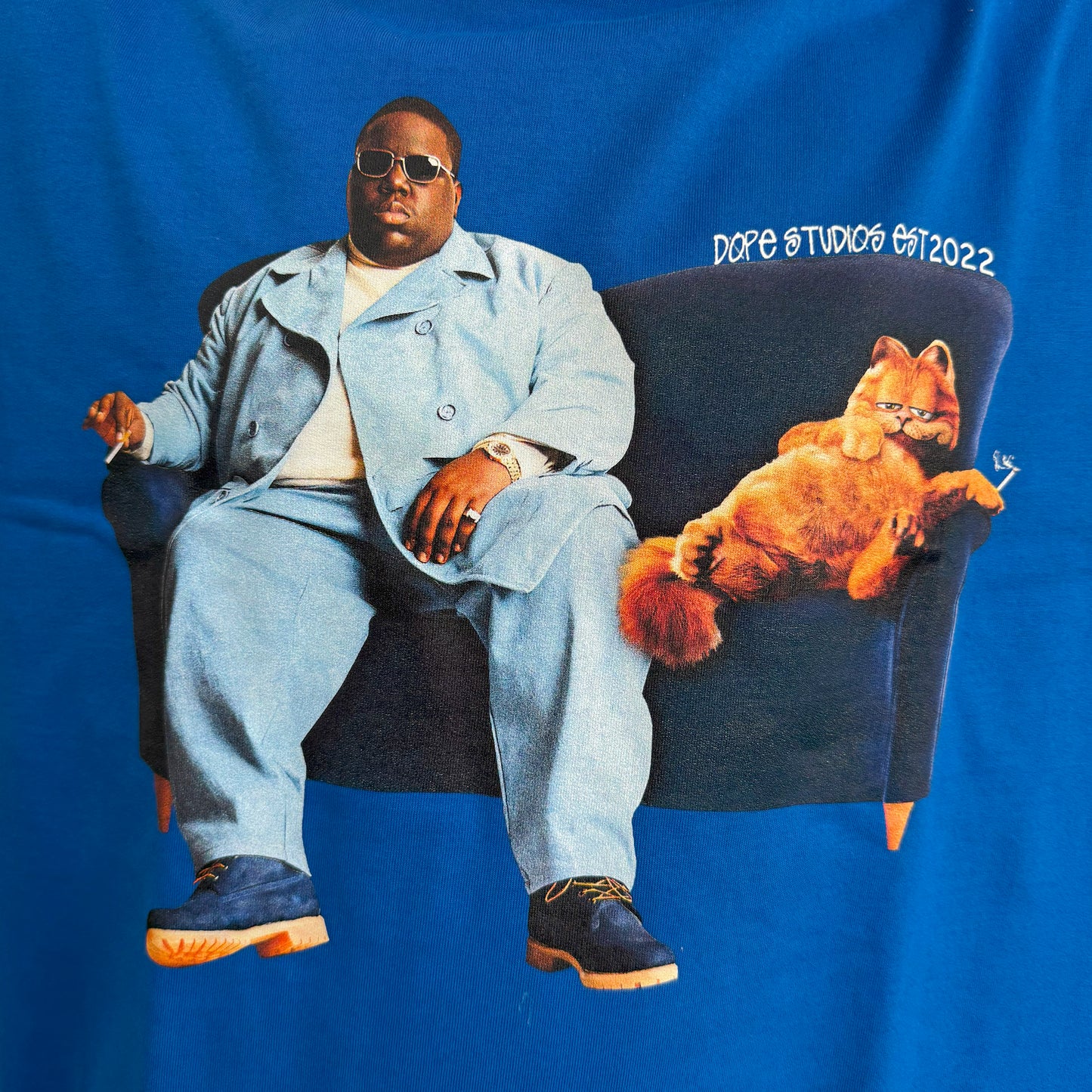 Biggie X Garfield ( Blue ) – Dope Wear